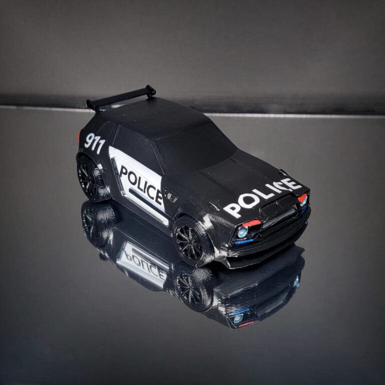 Fennec – Black Trim – Custom Police Decal – Black Dieci – Dustin 3D Print