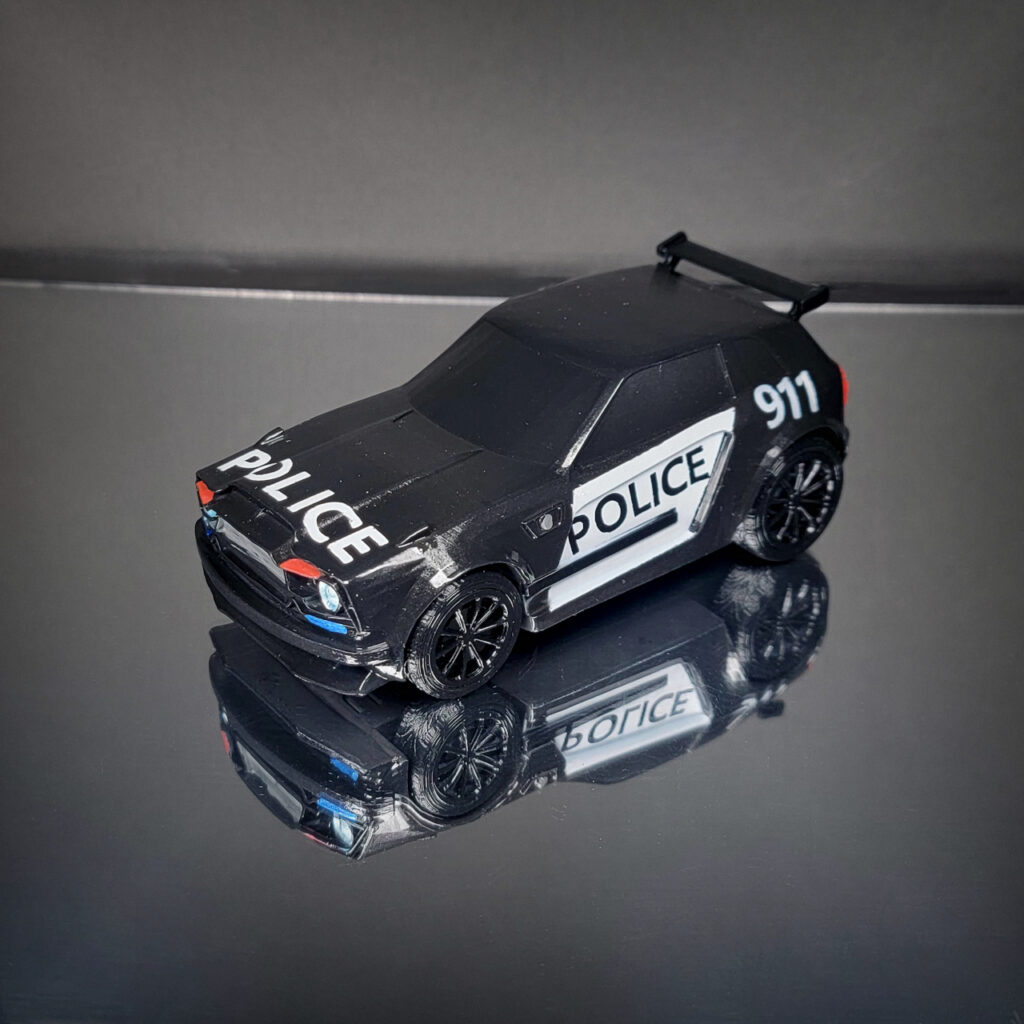 Fennec – Black Trim – Custom Police Decal – Black Dieci – Dustin 3D Print