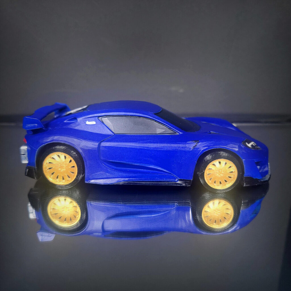 Jager 619 – Black Body – Matte Deep Blue Body – Goldstone – Dustin 3D Print