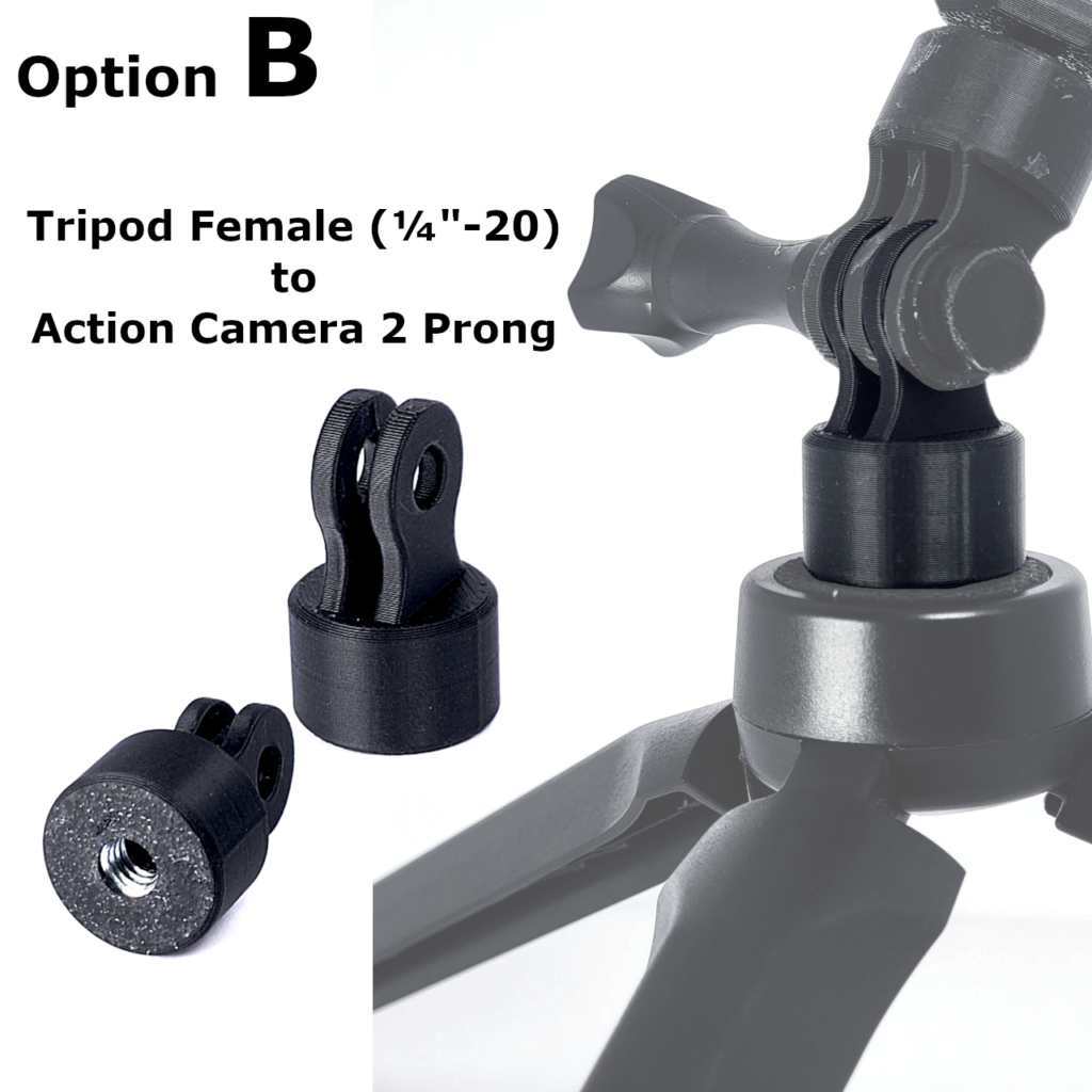 2 Pack of GoPro/Action Camera Extensions and Adapters – Dustin 3D Print